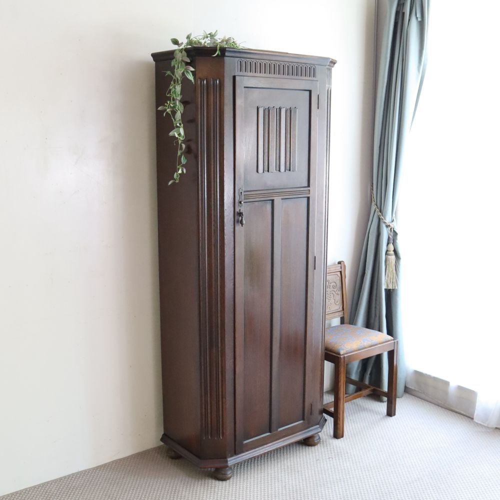 暮らしを美しく整える佇まいです♪ ホールローブ VC106-168｜アンティーク家具 – アンティーク家具と雑貨の店 ビクトリアンクラフト