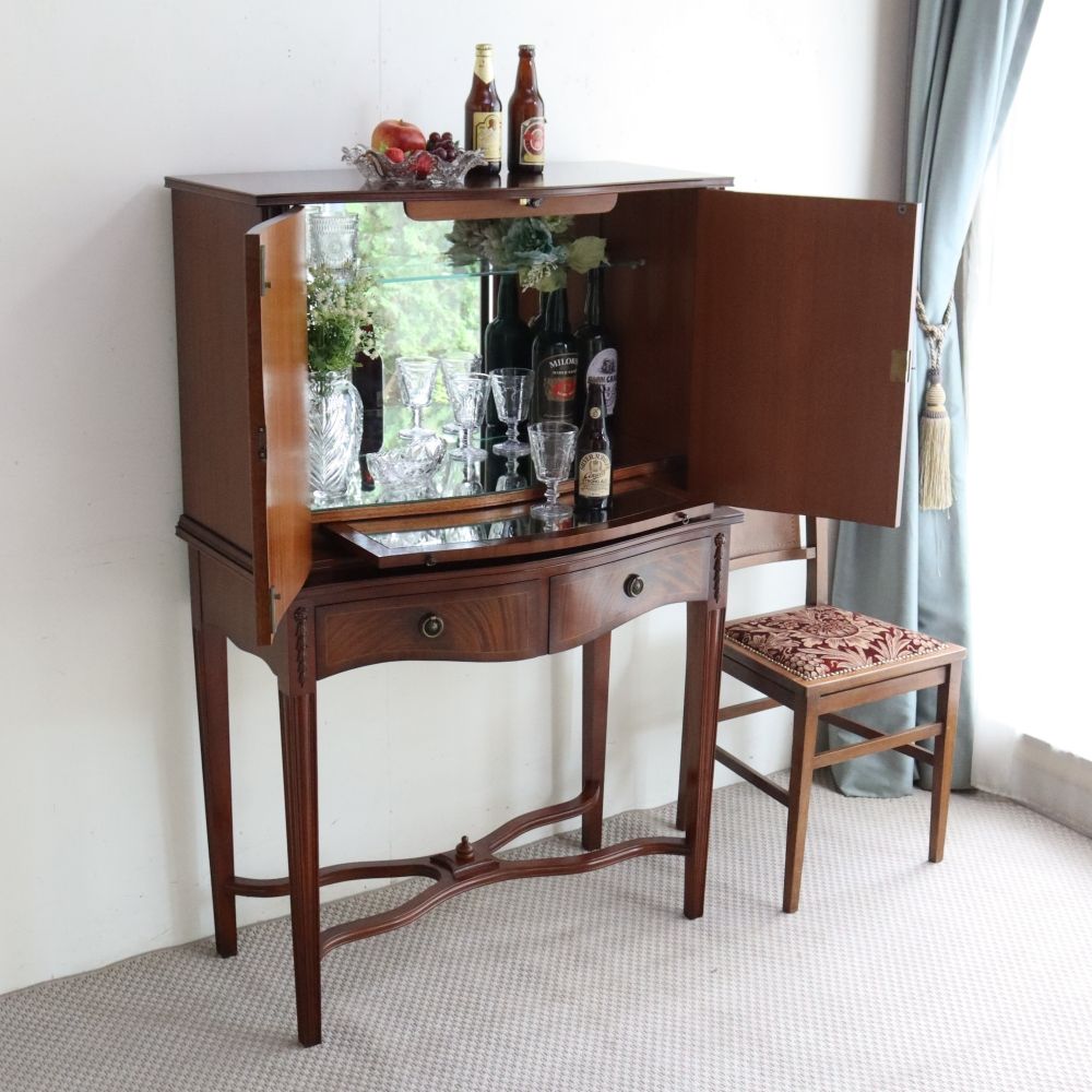 大人の時間を華やかに演出♪ カクテルキャビネット VC106-192 – アンティーク家具と雑貨の店 ビクトリアンクラフト