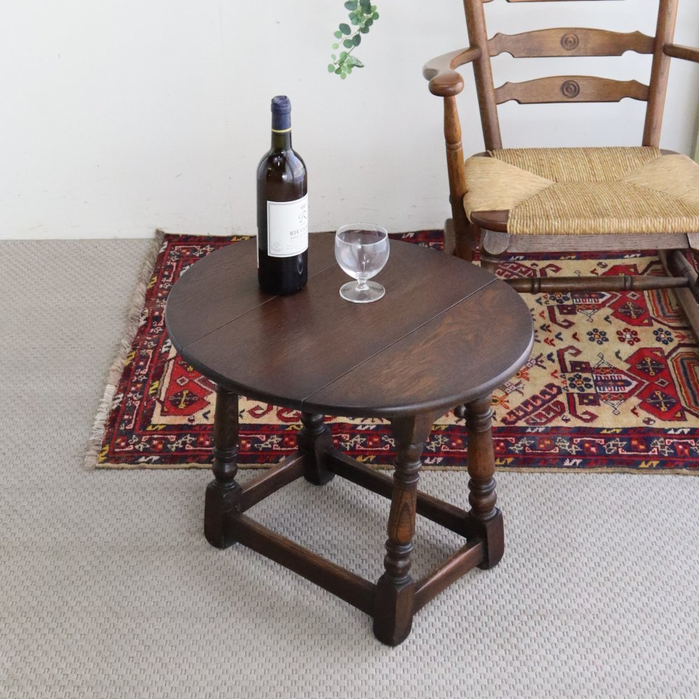 天板をクルリと回転♪ フリップトップコーヒーテーブル VC107-194 – アンティーク家具と雑貨の店 ビクトリアンクラフト