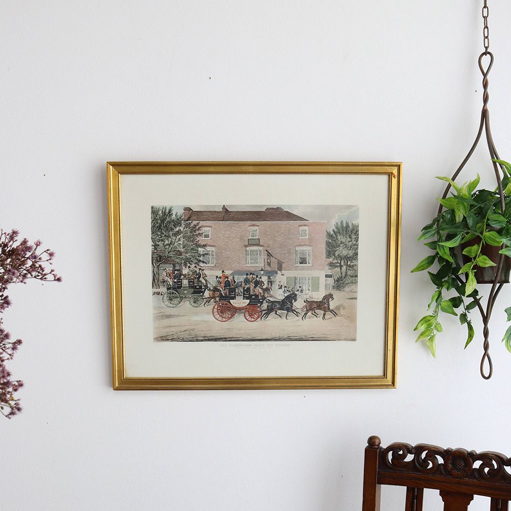 細かな描写が楽しい♪ フレーム/額絵 VC108-226003 – アンティーク家具と雑貨の店 ビクトリアンクラフト