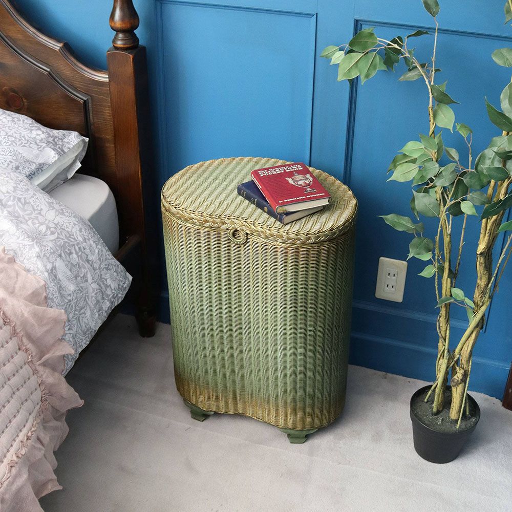 可愛いビーンズ型♪ ロイドルームバスケット VC109-068 – アンティーク家具と雑貨の店 ビクトリアンクラフト