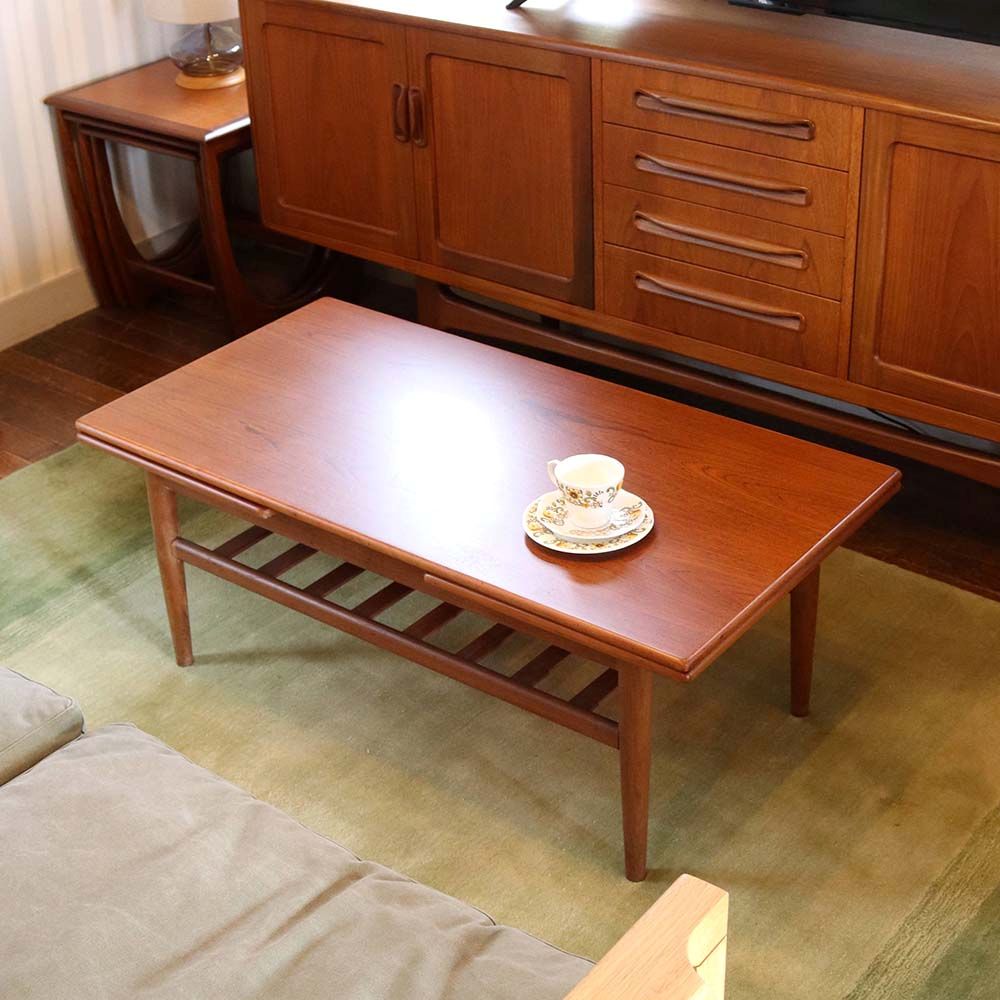 デンマークのモダン♪ コーヒーテーブル [TRIOH mobler] VC112-060 – アンティーク家具と雑貨の店 ビクトリアンクラフト