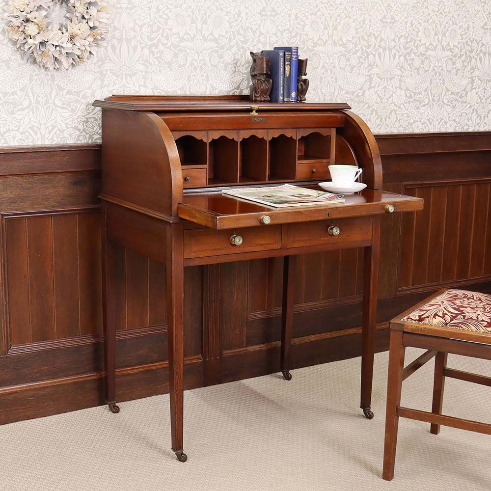 飾るように使いたい♪ ライティングビューロー VC113-217 – アンティーク家具と雑貨の店 ビクトリアンクラフト