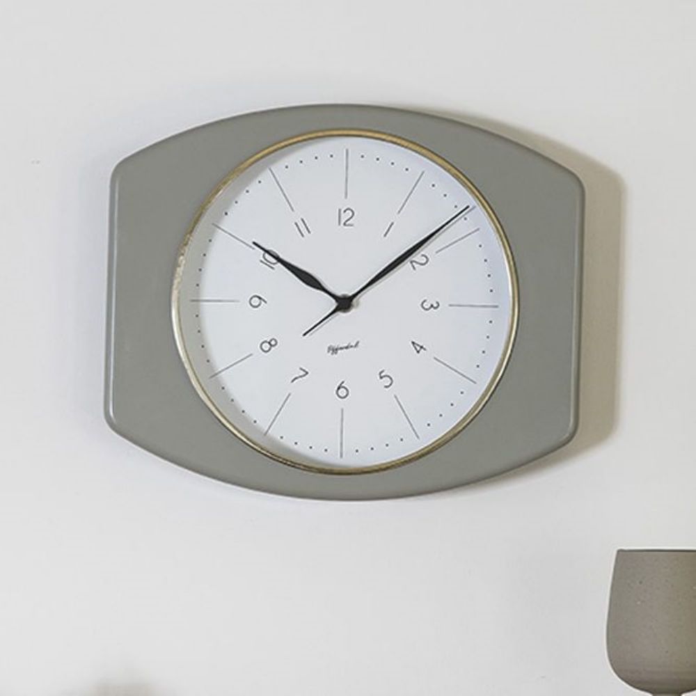 Loska ロスカ ウォールクロック グレー IM1-CL-4167-GY – アンティーク家具と雑貨の店 ビクトリアンクラフト