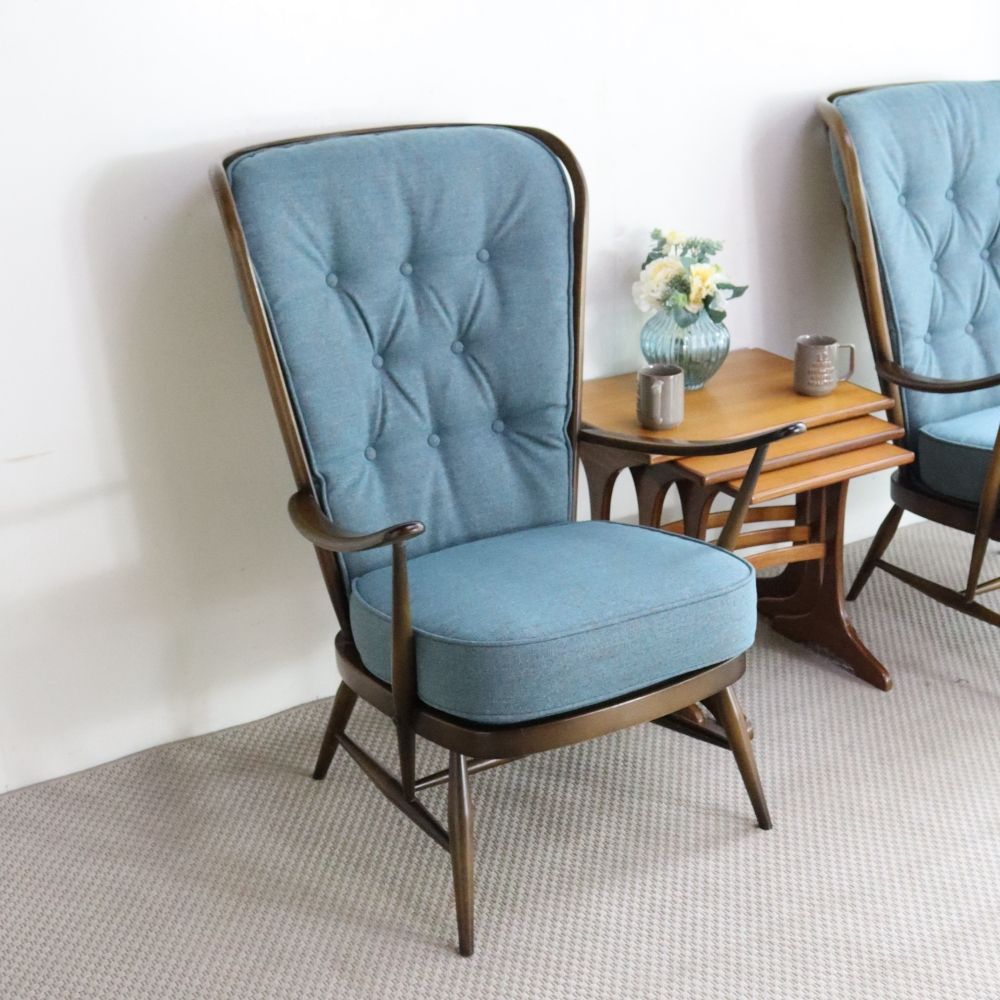 居心地抜群のハイバック♪ ソファ1人掛け（イージーチェア）【Ercol/No.478】 VC106-013001｜ヴィンテージ家具 – アンティーク家具と雑貨の店 ビクトリアンクラフト