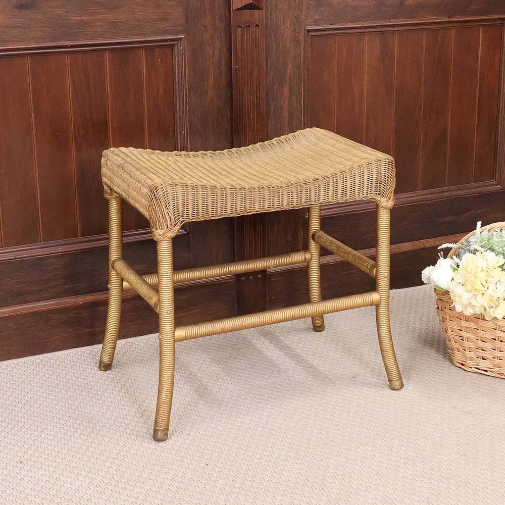 シックなゴールドカラー♪ ロイドルームスツール VC113-176 – アンティーク家具と雑貨の店 ビクトリアンクラフト